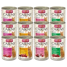 animonda Carny Mix 2 Adult Katzen-Nassfutter ohne Konservierungsmittel 24x400g