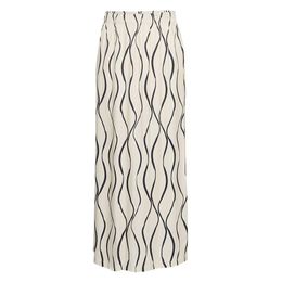 MOSS COPENHAGEN Rock "Rikkeloa" in Creme - 52% | Größe M | Damenroecke