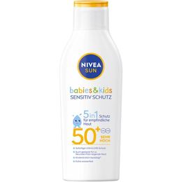 Nivea SUN Sonnenmilch Kids, Schutz & Pflege sensitiv, LSF 50+