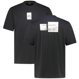 Große Größen BOSS T-Shirt mit Elasthan Farbe schwarz Größe: 6XL