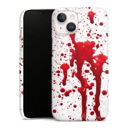 DeinDesign iPhone 14 Handy Premium Case Smartphone Handyhülle Schutzhülle glänzend Blood Halloween Gothic Premium Case