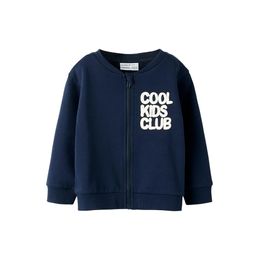 name it Sweatjacke 'NMMNEIL' Jungen Größe 86 navy / dunkelgelb / weiß