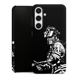 DeinDesign Galaxy S24 Handy Premium Case Smartphone Handyhülle Schutzhülle matt Fire Fighters Fire Fighter Life Saver Premium Case