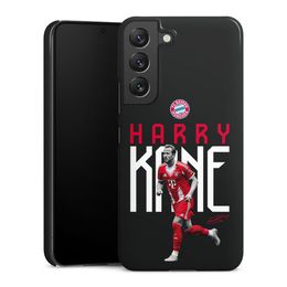DeinDesign Galaxy S22 Handy Premium Case Smartphone Handyh&uuml;lle Schutzh&uuml;lle gl&auml;nzend Fc Bayern M&uuml;nchen Official Licensed Product Harry Kane Premium Case