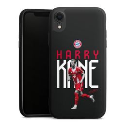 DeinDesign iPhone Xr Handy Premium Silikon H&uuml;lle Handyh&uuml;lle schwarz Case Fc Bayern M&uuml;nchen Official Licensed Product Harry Kane Silikon Premium Case