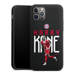 DeinDesign iPhone 12 Pro Handy Premium Silikon H&uuml;lle Handyh&uuml;lle schwarz Case Fc Bayern M&uuml;nchen Official Licensed Product Harry Kane Silikon Premium Case