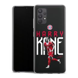 DeinDesign Galaxy A32 4G Handy Silikon H&uuml;lle Case transparent Handyh&uuml;lle Fc Bayern M&uuml;nchen Official Licensed Product Harry Kane Silikon Case