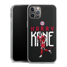 DeinDesign iPhone 12 Pro Max Handy Silikon H&uuml;lle Case transparent Handyh&uuml;lle Harry Kane Official Licensed Product Fc Bayern M&uuml;nchen Silikon Case