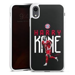 DeinDesign iPhone Xr Handy Silikon H&uuml;lle Case wei&szlig; Handyh&uuml;lle Fc Bayern M&uuml;nchen Official Licensed Product Harry Kane Silikon Case