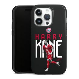 DeinDesign iPhone 14 Pro Handy Panzer Handyh&uuml;lle robuste Outdoor H&uuml;lle Schutzh&uuml;lle gl&auml;nzend Fc Bayern M&uuml;nchen Harry Kane Official Licensed Product Tough Case