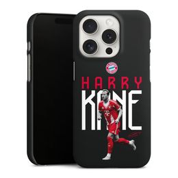 DeinDesign iPhone 15 Pro Handy Premium Case Smartphone Handyh&uuml;lle Schutzh&uuml;lle matt Fc Bayern M&uuml;nchen Official Licensed Product Harry Kane Premium Case