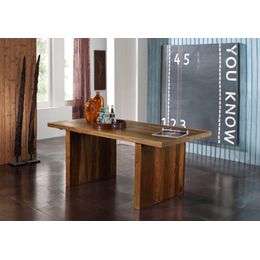 Esstisch Sheesham 200x100x76 walnuss lackiert DUKE #101