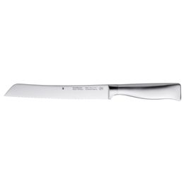 Brotmesser WMF "Grand Gourmet", grau (edelstahl), Klingenlänge 19cm, Spezialklingenstahl, Kochmesser, Doppelwellenschliff, Performance Cut, Made in Germany