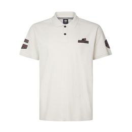 PETROL INDUSTRIES Poloshirt 'Seagull' Herren Größe XXXL marine / braun / weiß