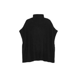 Rundhalspullover MOSHI MOSHI MIND "moshi moshi mind Pullover Tilia", Damen, Gr. onesize, schwarz, Obermaterial: 60% Baumwolle, 40% Polyacryl, Pullover