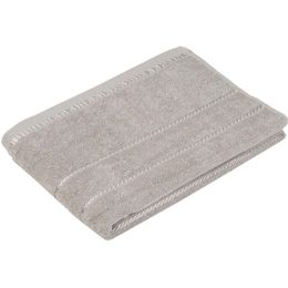 Gözze Duschtuch GÖZZE "Berlin", grau (taupe), B:70cm L:140cm, Frottier, Obermaterial: 100% Baumwolle, Handtücher