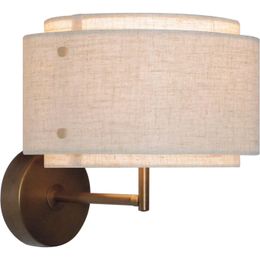 Wandleuchte "Takai", beige, 1, Ø 23cm H: 25cm, 1 Stk., design for the people, Leuchten