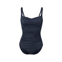 Tchibo - Figurformender Badeanzug - Damen - Gr. 40 - blau