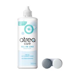 Atrea care All-in-One (355ml Kombil&ouml;sung + Beh&auml;lter) | Kombil&ouml;sung | Kontaktlinsenpflege