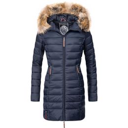 Marikoo Winter Coat 'Rose' female size XS Dark blue / Brown