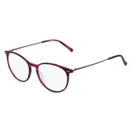 Fielmann MI 052 FLEX CL Brille Unisex | Fassung: Vollrand, Panto, Lila Havanna