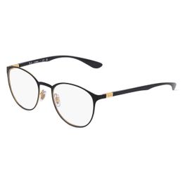 Ray-Ban RX6355 Brille Unisex | Fassung: Vollrand, Panto, Schwarz Gold