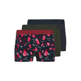 Jack & Jones Jack & Jones Boxershorts 'JACHOLIDAY' Herren Gr&ouml;&szlig;e L nachtblau / oliv / rot / wei&szlig;