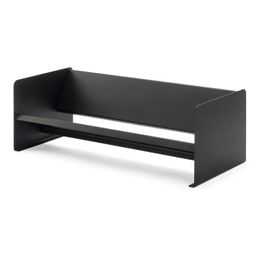 Manufactum Schreibtisch-Bücherregal Stahlblech Schwarz