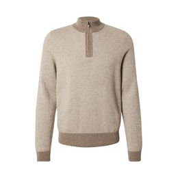 BOSS Pullover 'Hettore' Herren Größe L hellbraun / weiß