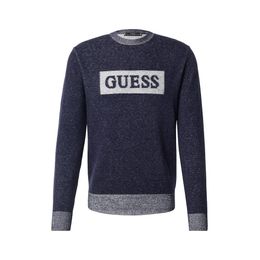 Guess Pullover 'JACK' Herren Gr&ouml;&szlig;e XL blaumeliert / wei&szlig;