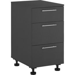 Mehrzweckschrank-Set LAUNDREEZY "Laundreezy, Unterschrank BxHxT 50x92x68 cm", anthrazit matt, B:50cm H:92cm T:68cm, Holzwerkstoff, Kastenmöbel-Sets, Breite 50cm, Softclose, SK-Böden bis zu 3kg