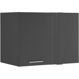 Mehrzweckschrank-Set LAUNDREEZY "Laundreezy, Eck-Aufsatzschrank BxHxT 100x76x68 cm", anthrazit matt, B:100cm H:76cm T:68cm, Holzwerkstoff, Kastenmöbel-Sets, Breite 100cm, Tür L/R montierbar, Softclose