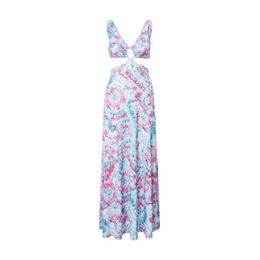VIERVIER Kleid 'Jana' Damen Gr&ouml;&szlig;e 36 blau / hellblau / pink Winterkleid