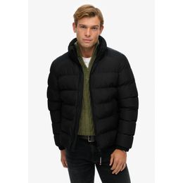 Steppjacke Superdry "SPORTS PUFFER JACKET", Herren, Gr. L, schwarz, Web, Obermaterial: 100% Polyester, unifarben, relaxed fit, Jacken