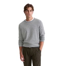Marc O'Polo Rundhalspullover MARC O'POLO "aus feinstem Kaschmir", Herren, Gr. L, grau melange, Obermaterial: 100% Kaschmir, unifarben, Rundhals, Pullover