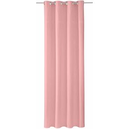 Vorhang Tom Tailor HOME "Dove", rosa (rosé), B:140cm H:245cm, Baumwolle, Gardinen, blickdicht