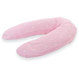 Träumeland Stillkissen TRÄUMELAND "Stillkissen Krone rosa", rosa (babyrosa), B:16cm H:10cm L:190cm, Baumwolle, Funktionskissen