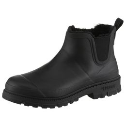 VERBENAS Herren Gummistiefelette "LUKA", Gr. 42schwarz, Synthetik, unifarben, Basic, Schuhe, Chelseaboots, Stiefelette, Rainboots, Schlupfboots mit