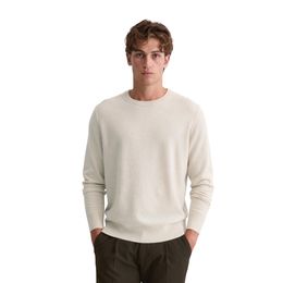 Marc O'Polo Rundhalspullover MARC O'POLO "aus feinstem Kaschmir", Herren, Gr. L, gray silk, Obermaterial: 100% Kaschmir, unifarben, Rundhals, Pullover