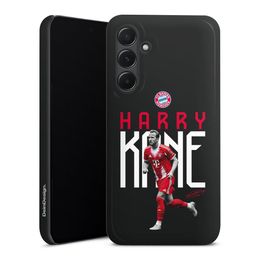 DeinDesign Galaxy A35 5G Handy Premium Case Smartphone Handyh&uuml;lle Schutzh&uuml;lle gl&auml;nzend Fc Bayern M&uuml;nchen Official Licensed Product Harry Kane Premium Case