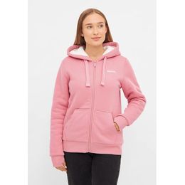 Bench Sweatjacke "Mintz" in Rosa - 54% | Größe 46 | Damen-sweatshirts-jacken