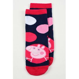 Peppa Pig ABS-Socken "Peppa Pig" in Dunkelblau/ Rot - 60% | Größe 31-34 | Babysocken-strumpfhosen