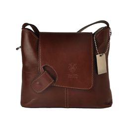 Florence Bags Leder-Umhängetasche "Sabu" in Braun - (B)23 x (H)20 x (T)6 cm - 72% | Damen-taschen