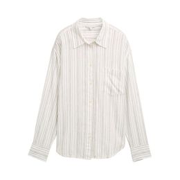 Tom Tailor Denim Hemd in Creme/ Oliv - 54% | Größe XL | Damen-blusen