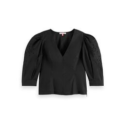 Scotch & Soda Scotch & Soda Bluse in Schwarz - 76% | Größe 38 | Damen-blusen