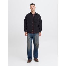 Jack & Jones Jack & Jones Cordhemd in Schwarz - 54% | Gr&ouml;&szlig;e L | Herren-plussize