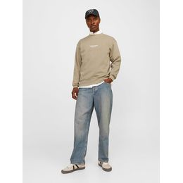 Jack & Jones Jack & Jones Sweatshirt in Beige - 55% | Gr&ouml;&szlig;e S | Herren-plussize