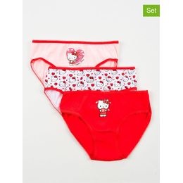 Hello Kitty 3er-Set: Slips: "Hello Kitty" in Rosa/ Rot - 62% | Größe 98/104 | Kinder-waesche