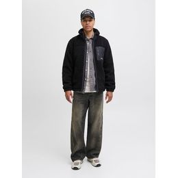 Jack & Jones Jack & Jones Teddyjacke in Schwarz - 15% | Größe L | Herren-plussize
