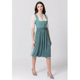 Stockerpoint Dirndl ''Michelle'' in Türkis - 54% | Größe 40 | Damen-dirndl
